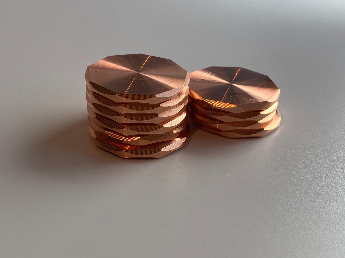 Copper Coin Blanks - 1 1/4 " x 1/8" - American Made - Reeded Edge - Fa ...
