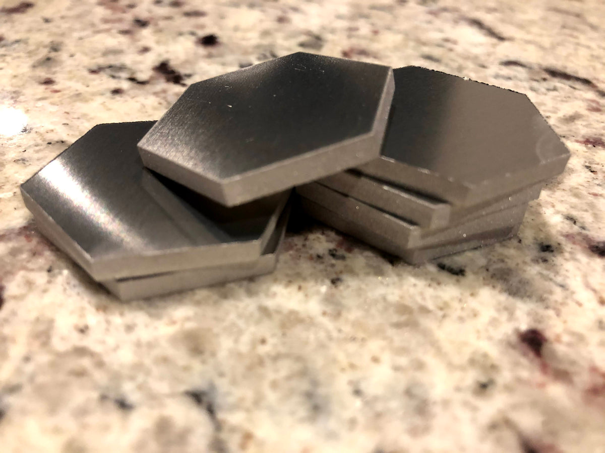 Aluminum Hexagons, 8 Gauge, 10 Gauge, 12 Gauge – Heavy Metal Blanks Co.